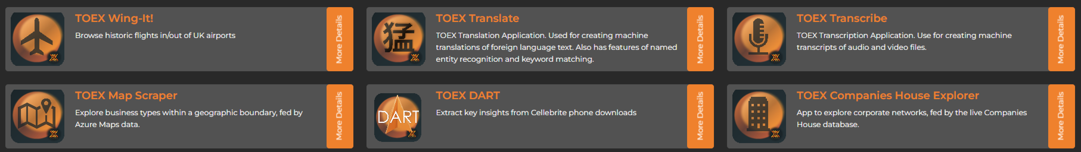 TOEX Tools - TOEX Programme